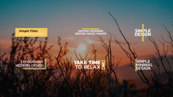 Simple Titles | After Effects, After Effects Project Files | VideoHive
