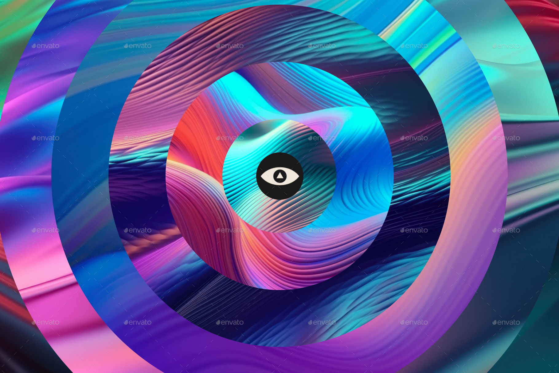 Abstract Holographic Waves Texture Pack, Graphics | GraphicRiver