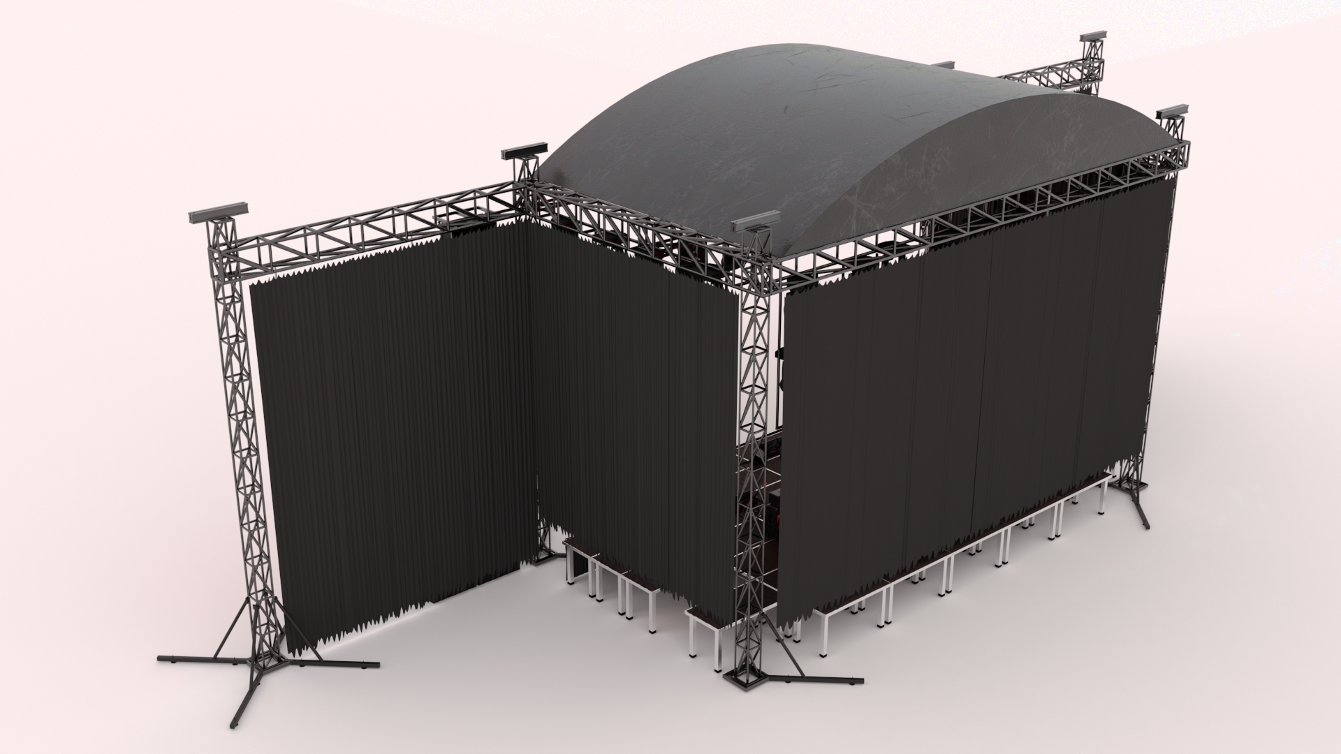 Concert Stage Event Full Setup by p3rless | 3DOcean