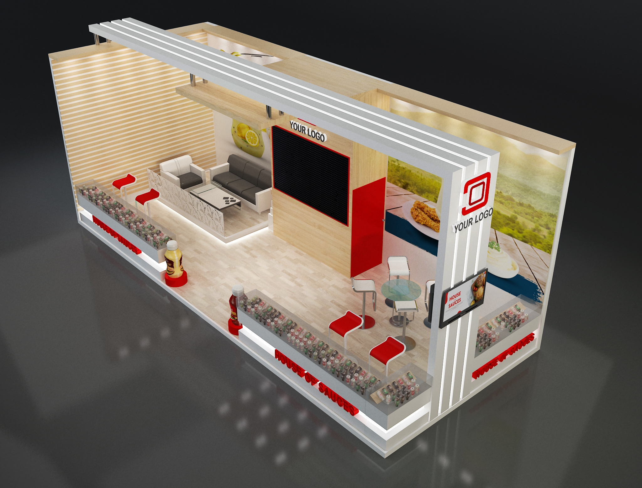 Booth Exhibition Stand a638c by yahiazakreaa | 3DOcean