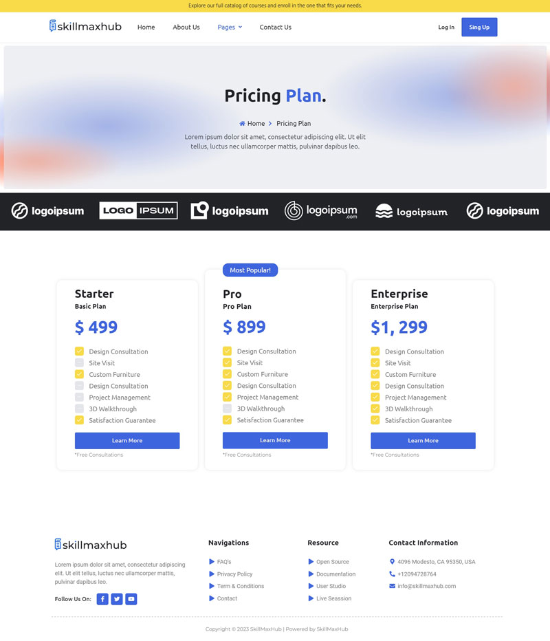 Skillmaxhub - Online Course & Education Elementor Template Kit by Freevetis