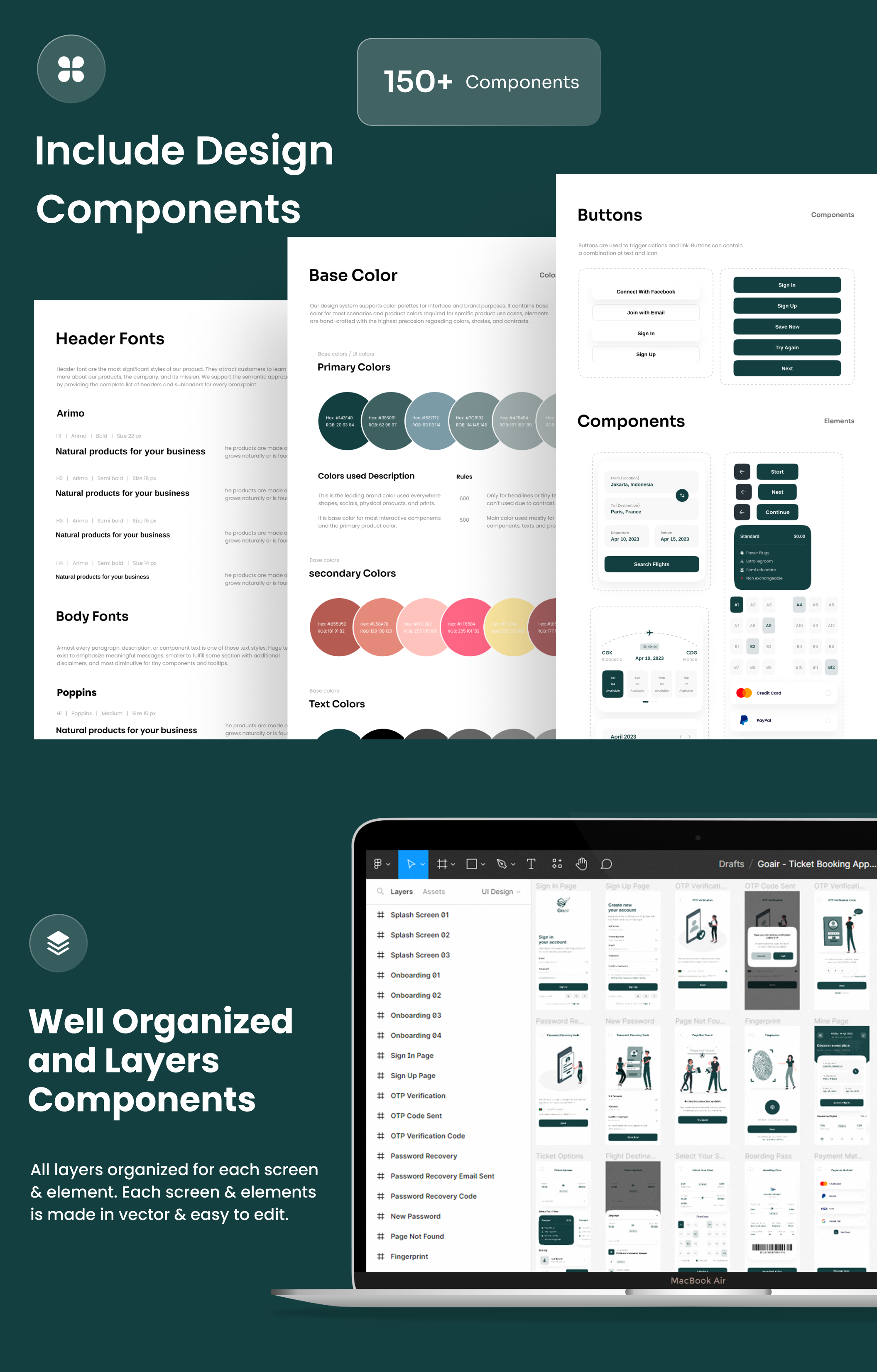 Goair - Ticket Booking App UI Kit by pixleslab | ThemeForest