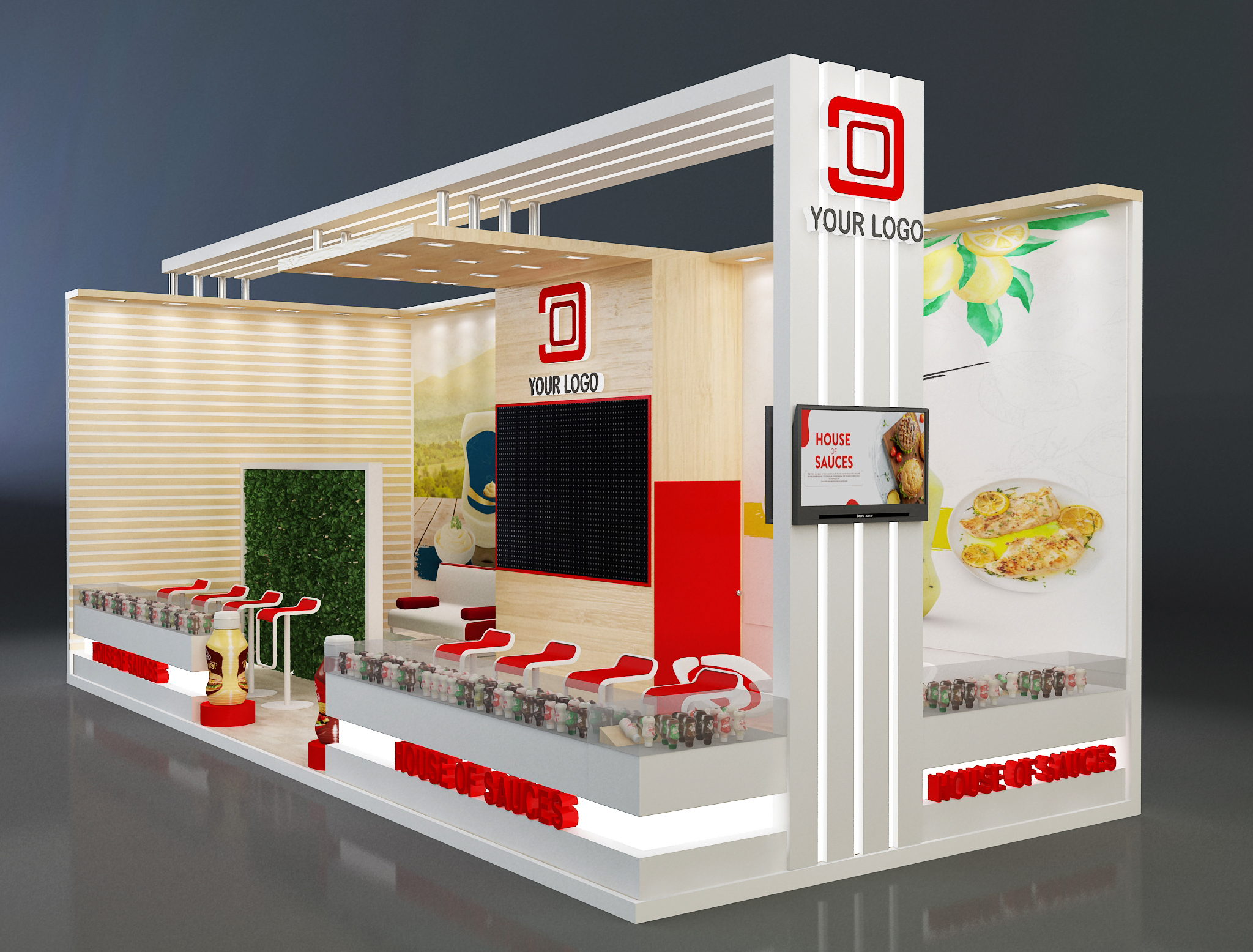 Booth Exhibition Stand a638f by yahiazakreaa | 3DOcean