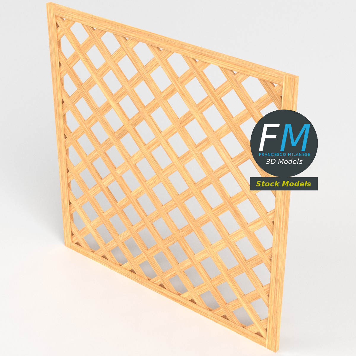 Wooden mesh panel module 1 by FrancescoMilanese85 | 3DOcean