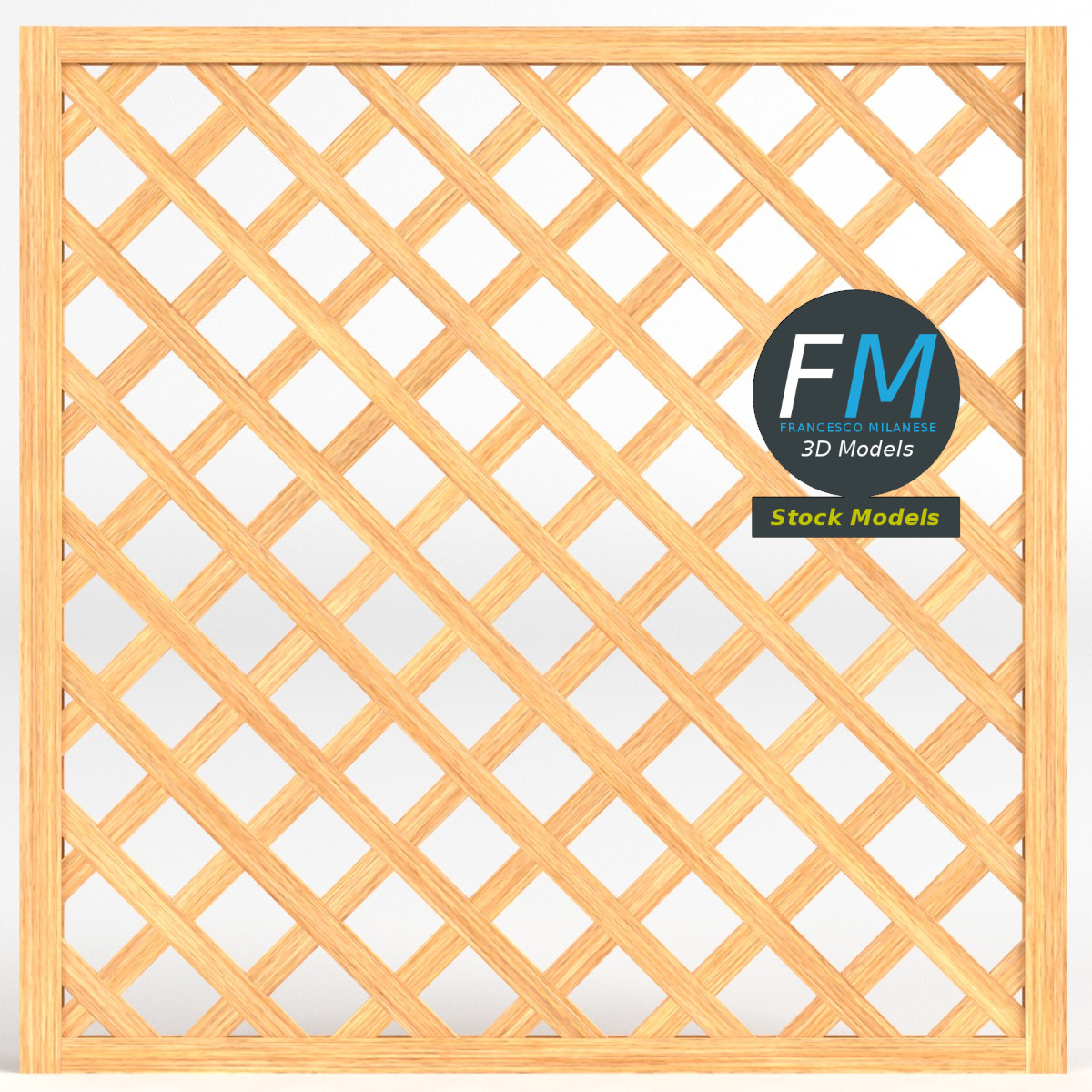 Wooden mesh panel module 1 by FrancescoMilanese85 | 3DOcean