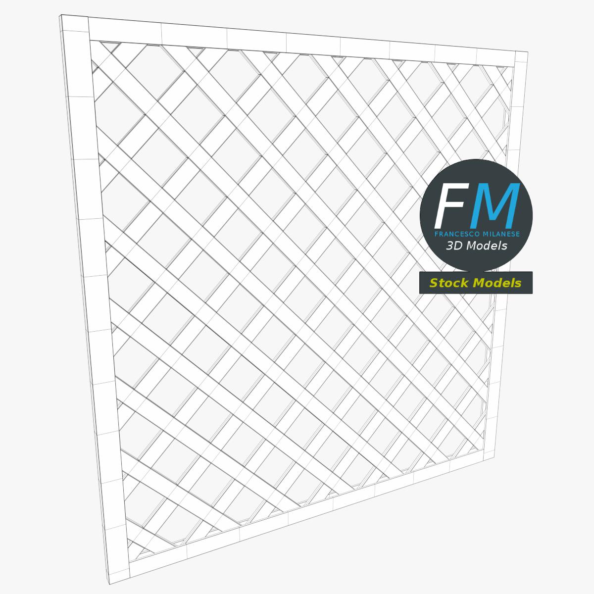 Wooden mesh panel module 1 by FrancescoMilanese85 | 3DOcean