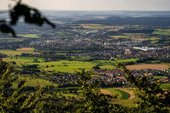 Beautiful view of Hechingen town in central Baden-Wurttemberg, Germany ...