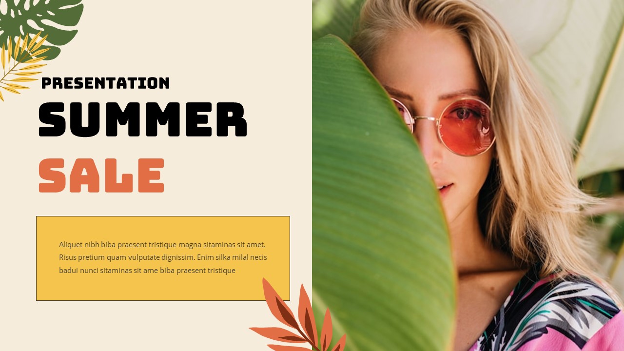 Summer Sale PowerPoint Template, Presentation Templates | GraphicRiver