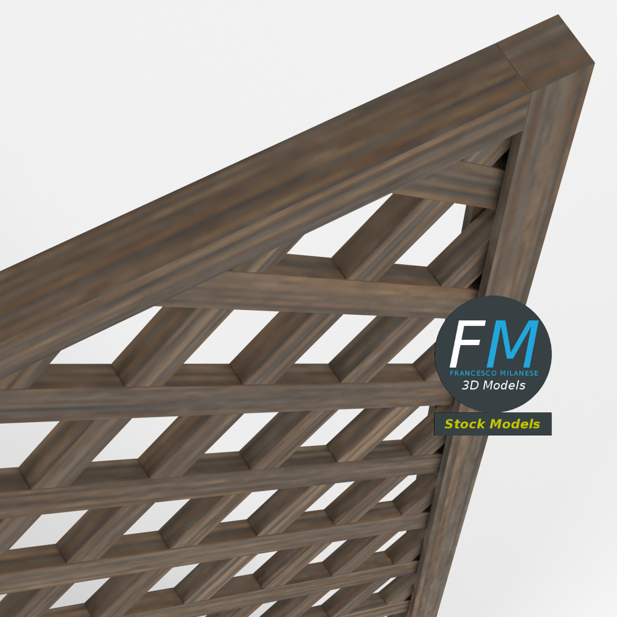 Wooden mesh panel module 2 by FrancescoMilanese85 | 3DOcean