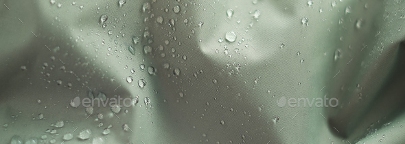 waterproof fabric with waterdrops. non woven fabric water texture ...