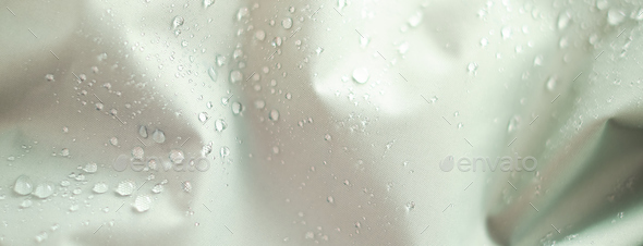 waterproof fabric with waterdrops. non woven fabric water texture ...