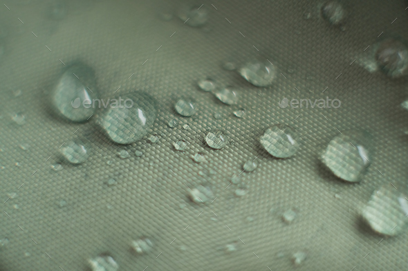 waterproof fabric with waterdrops. non woven fabric water texture ...