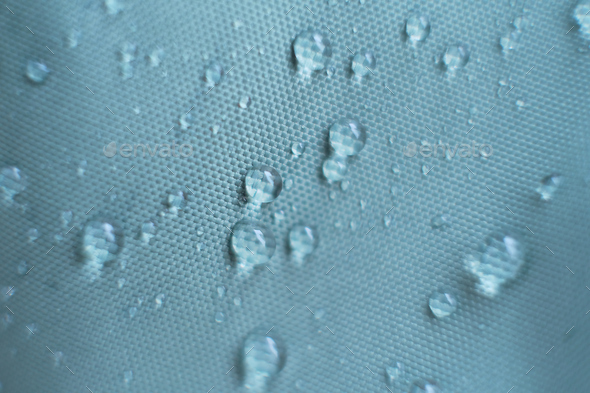 waterproof fabric with waterdrops. non woven fabric water texture ...