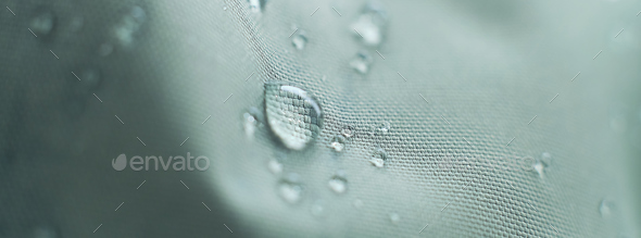 waterproof fabric with waterdrops. non woven fabric water texture ...
