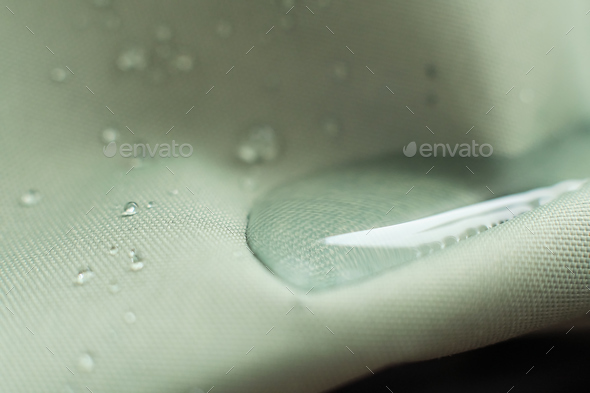 waterproof fabric with waterdrops. non woven fabric water texture ...