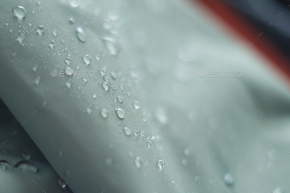 waterproof fabric with waterdrops. non woven fabric water texture ...