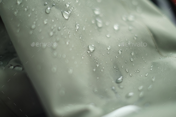 waterproof fabric with waterdrops. non woven fabric water texture ...