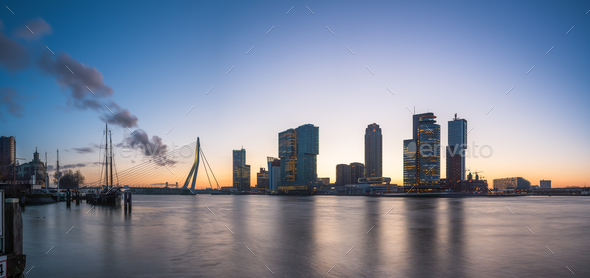 Rotterdam, Netherlands, City Skyline Stock Photo by SeanPavone | PhotoDune