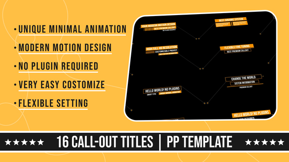 Call-Out Titles MOGRT Template, Premiere Pro Templates | VideoHive