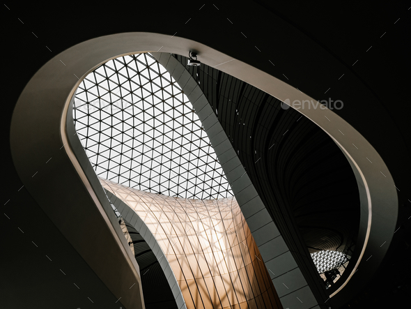 Modern architectural structure with contemporary design Stock Photo by ...