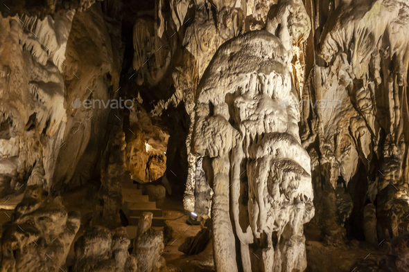 Cerovac caves, famous natural phenomena in Velebit nature park, Croatia ...