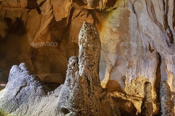 Cerovac caves, famous natural phenomena in Velebit nature park, Croatia ...