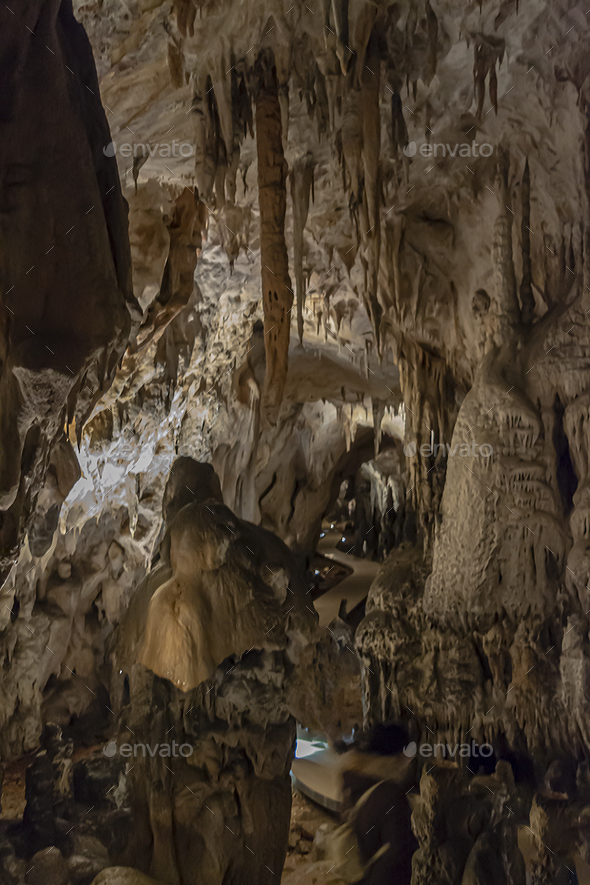 Cerovac caves, famous natural phenomena in Velebit nature park, Croatia ...