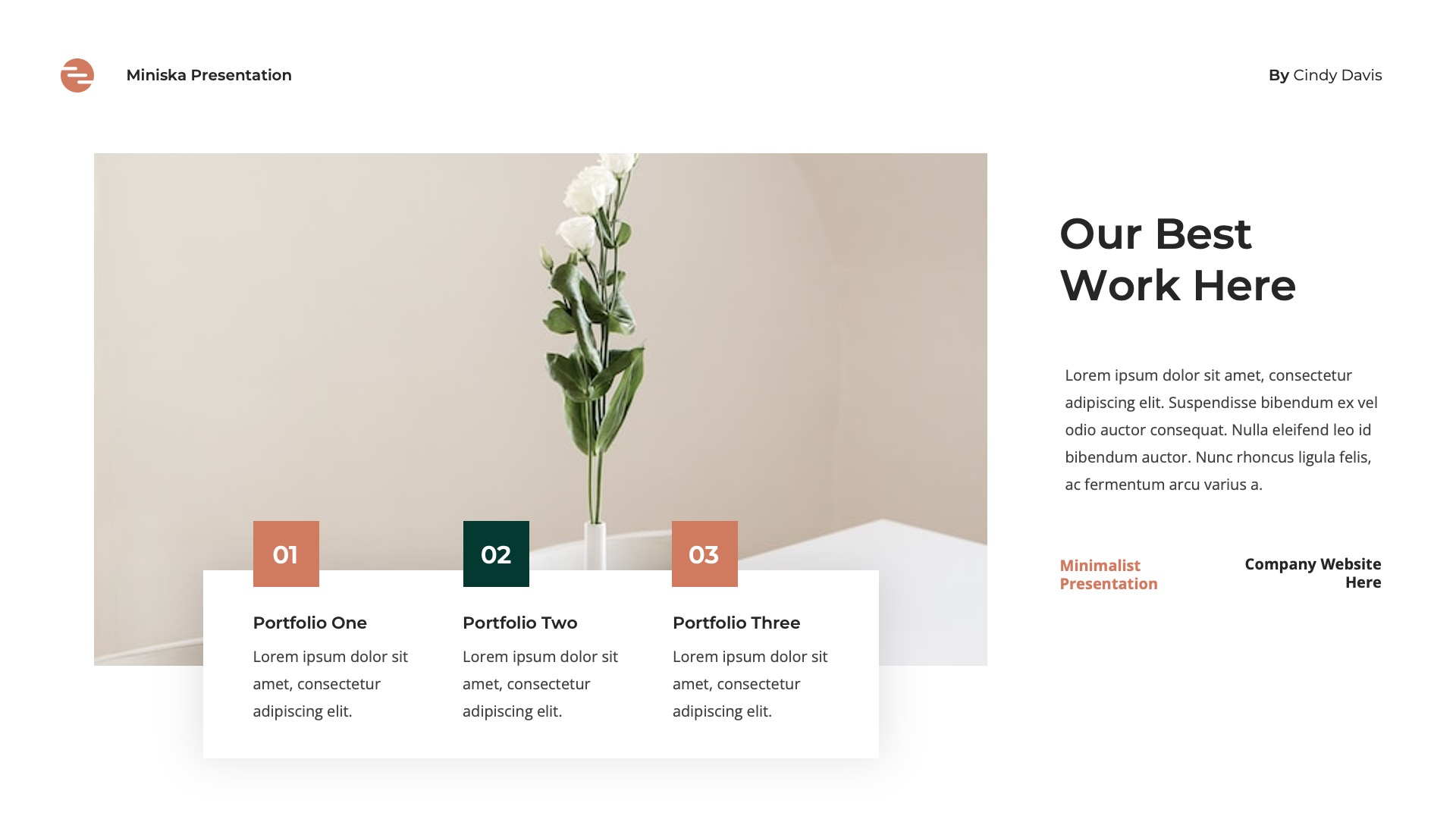Miniska - Clean and Minimalist PowerPoint Template, Presentation Templates