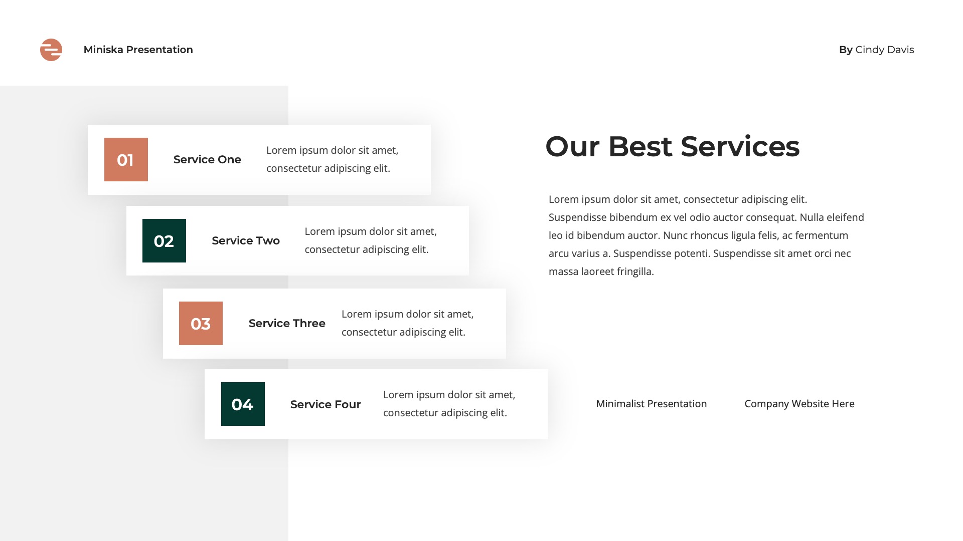 Miniska - Clean and Minimalist Keynote Template, Presentation Templates