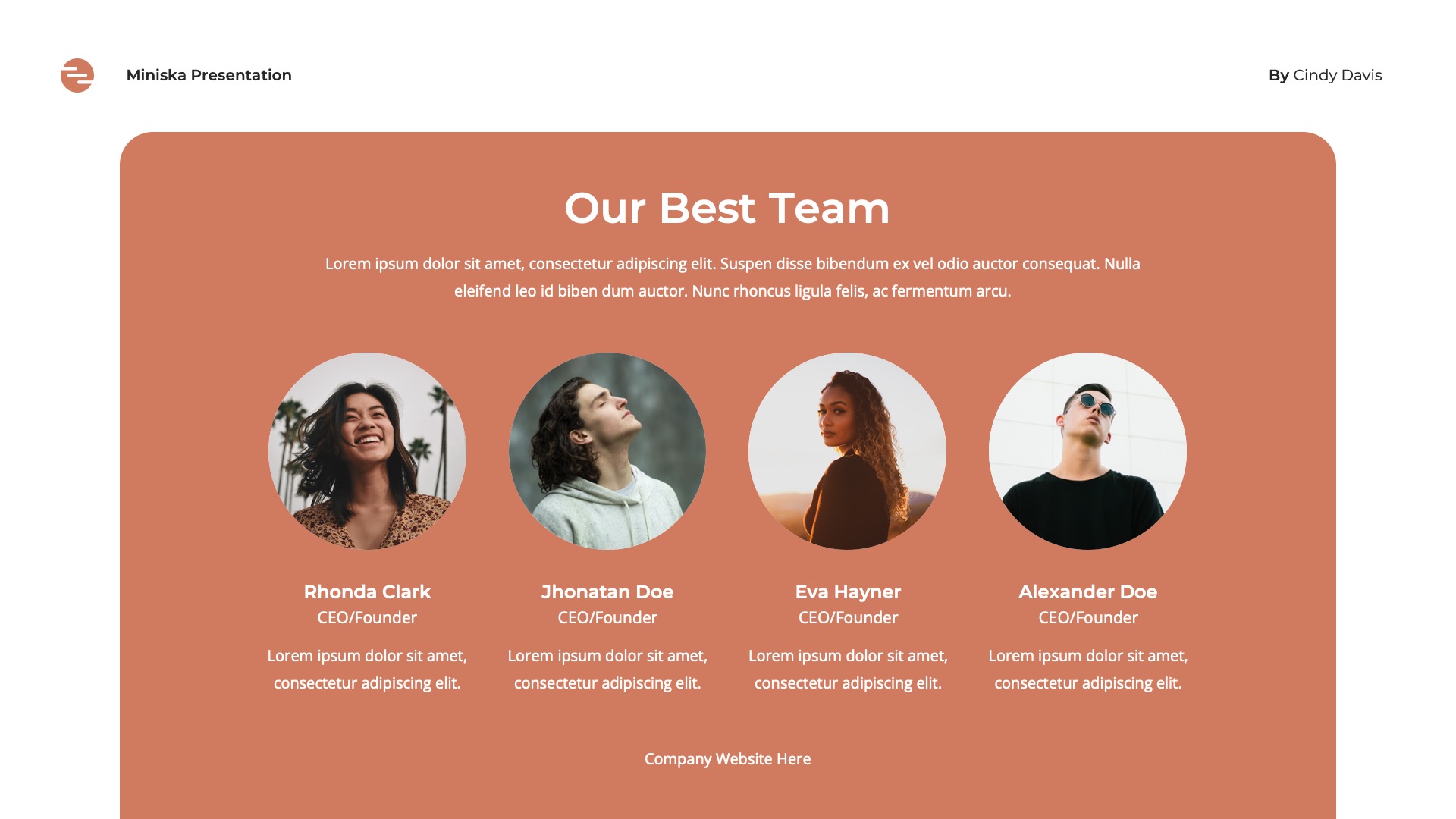 Miniska - Clean and Minimalist Keynote Template, Presentation Templates