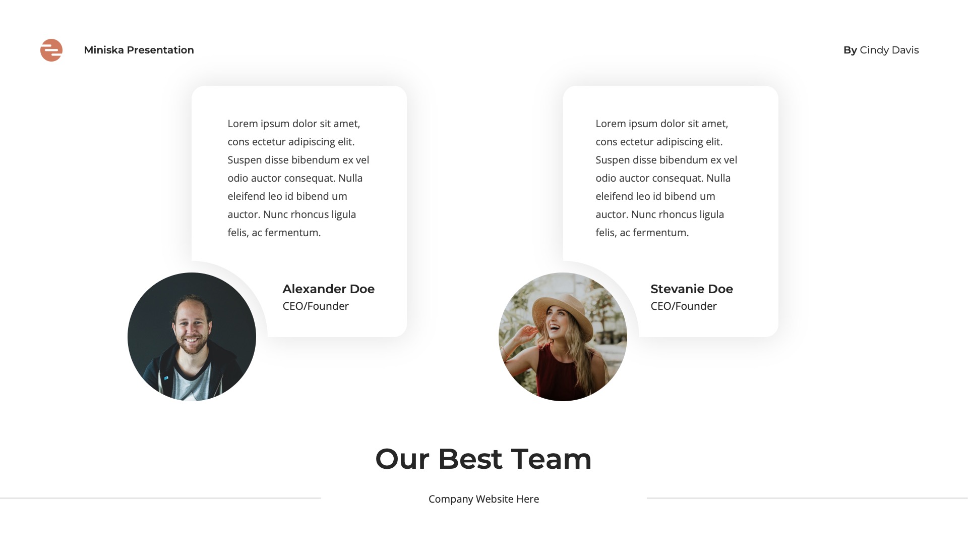 Miniska - Clean and Minimalist Keynote Template, Presentation Templates