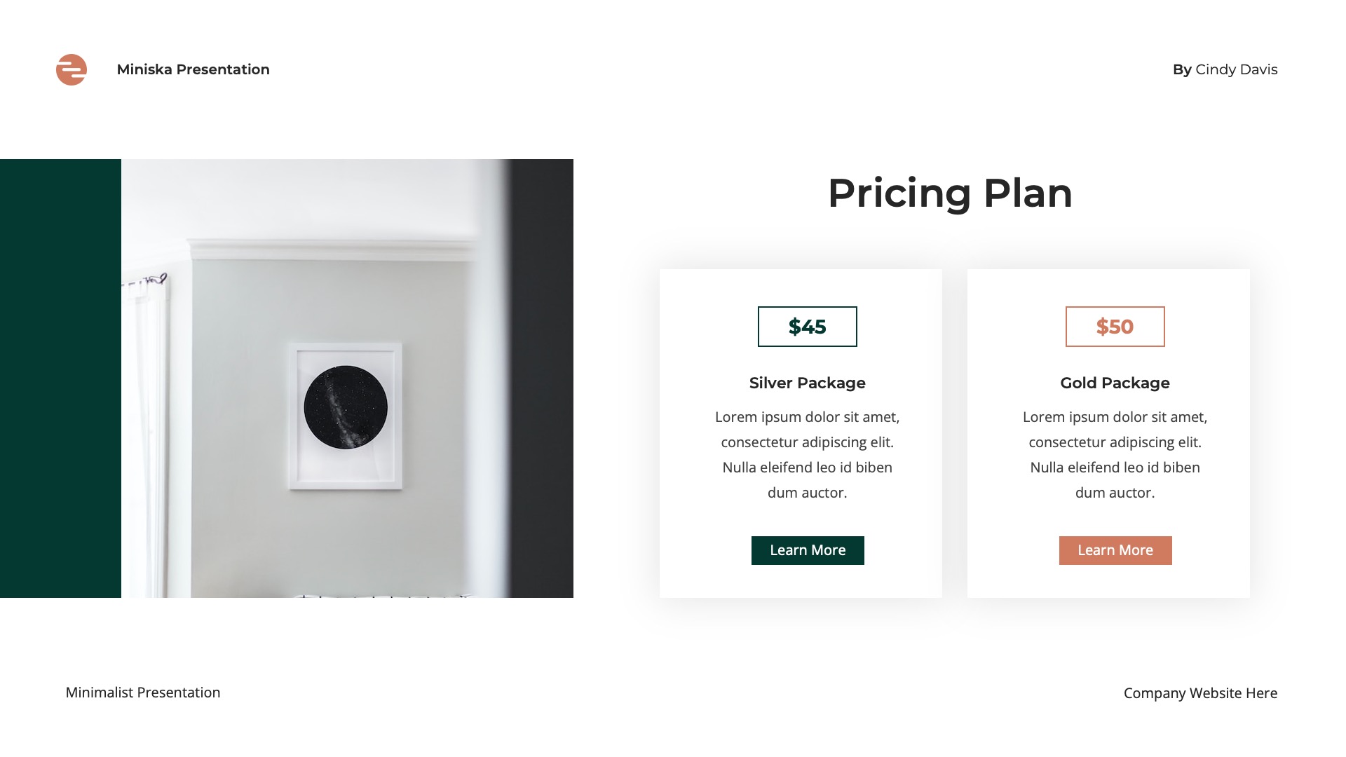 Miniska - Clean and Minimalist Keynote Template, Presentation Templates