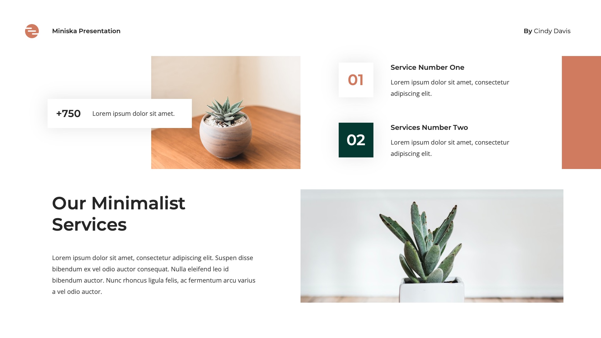 Miniska - Clean and Minimalist Keynote Template, Presentation Templates