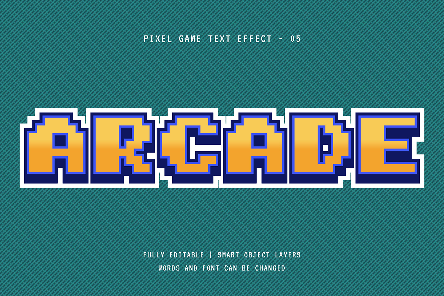 Pixel Game - Text Effect, Add-ons | GraphicRiver