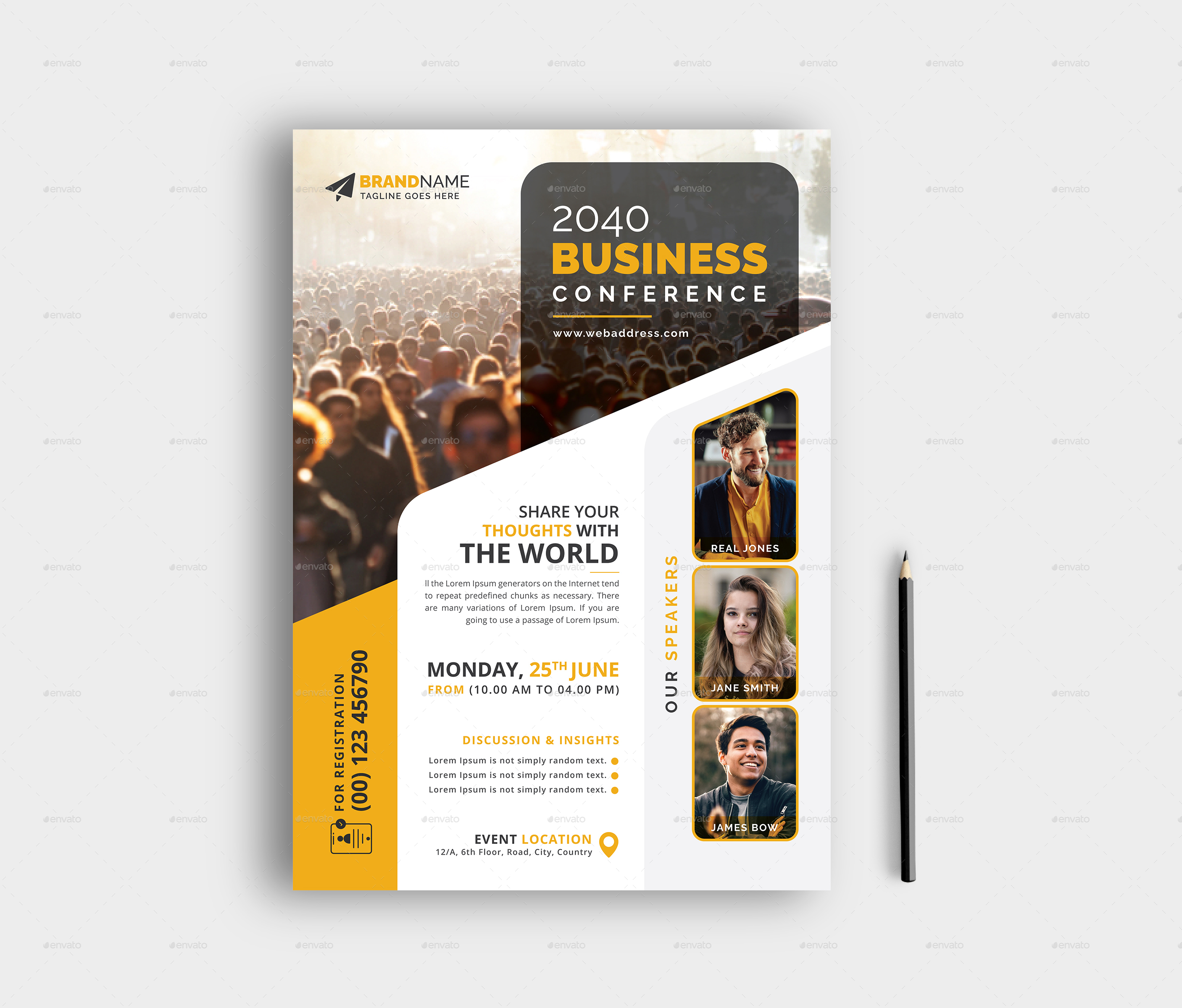 Conference Flyer, Print Templates | GraphicRiver
