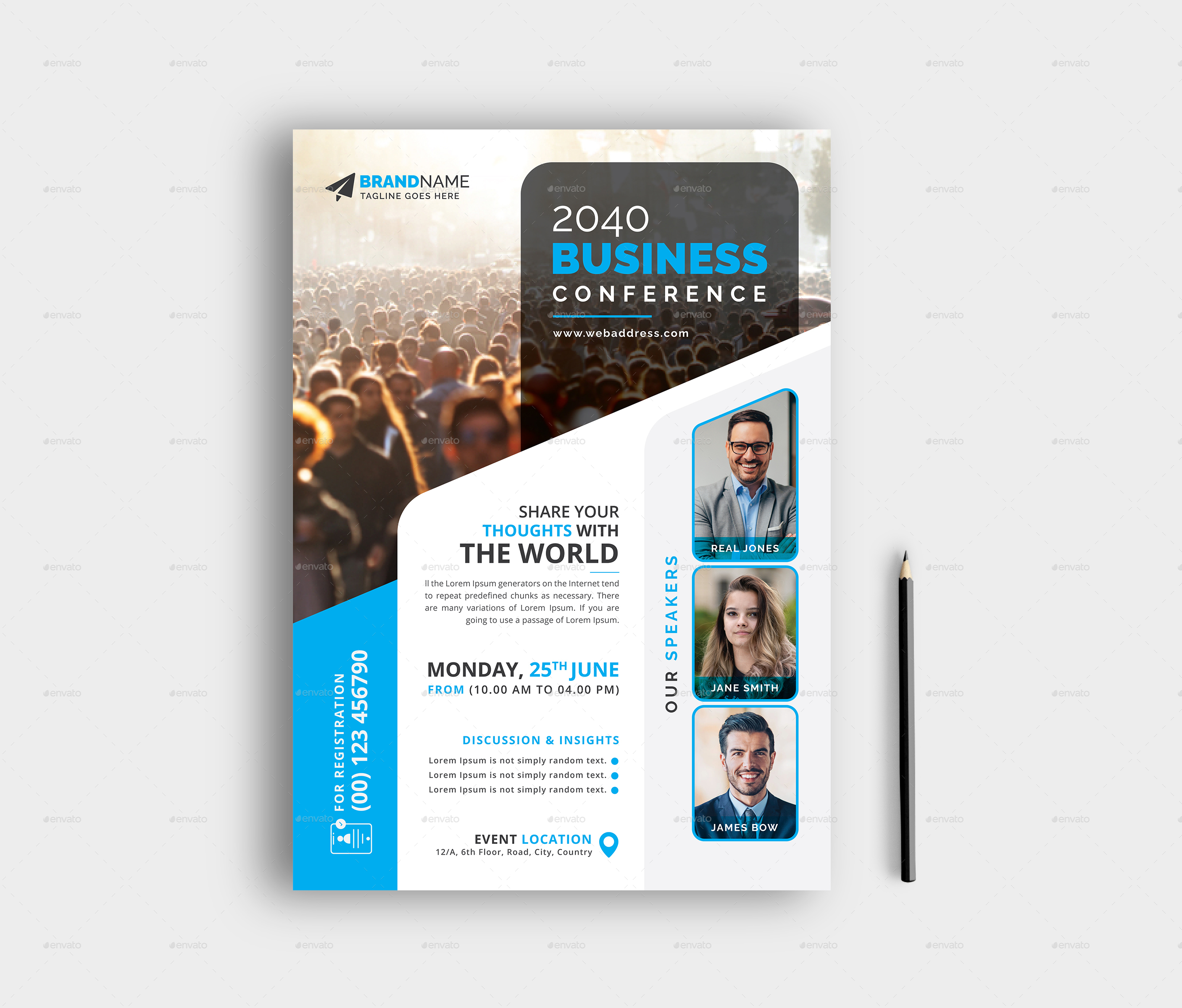 Conference Flyer, Print Templates | GraphicRiver
