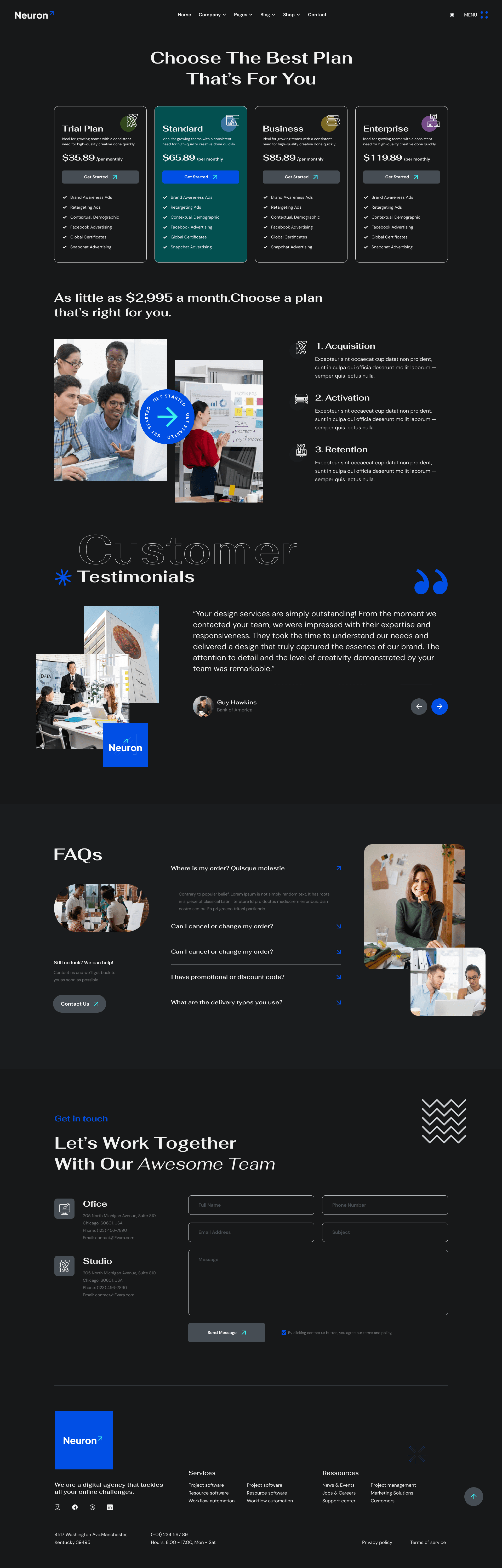 Neuron – Creative Digital Agency Figma Template by alithemes | ThemeForest