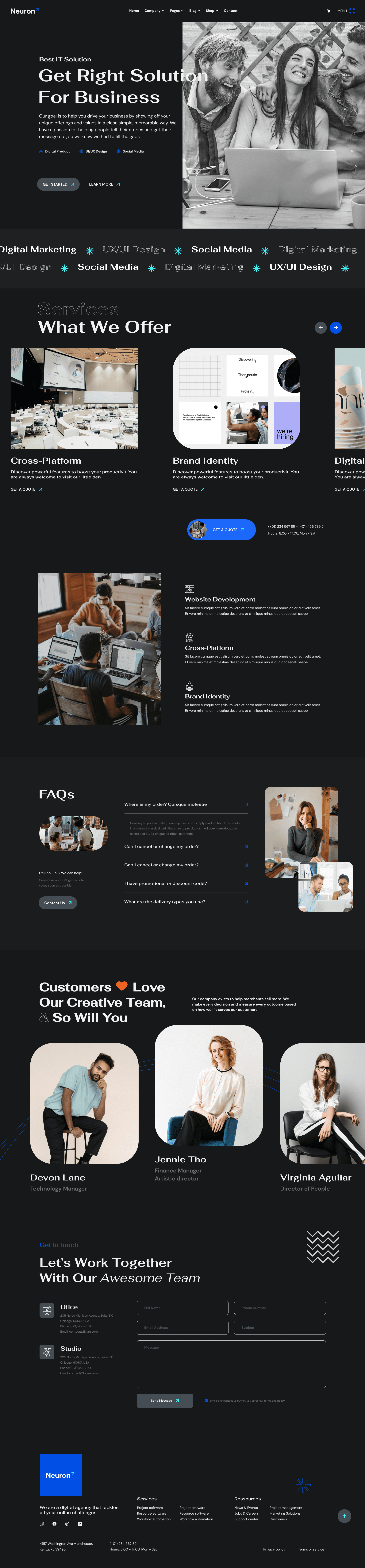 Neuron – Creative Digital Agency Figma Template by alithemes | ThemeForest