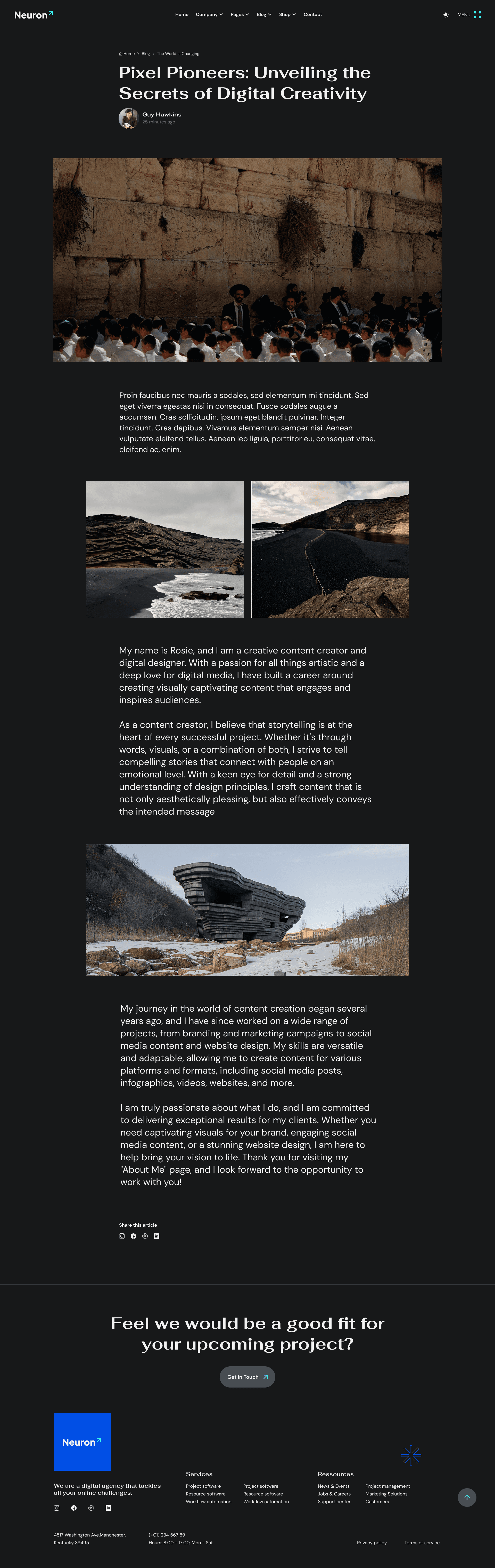 Neuron – Creative Digital Agency Figma Template by alithemes | ThemeForest