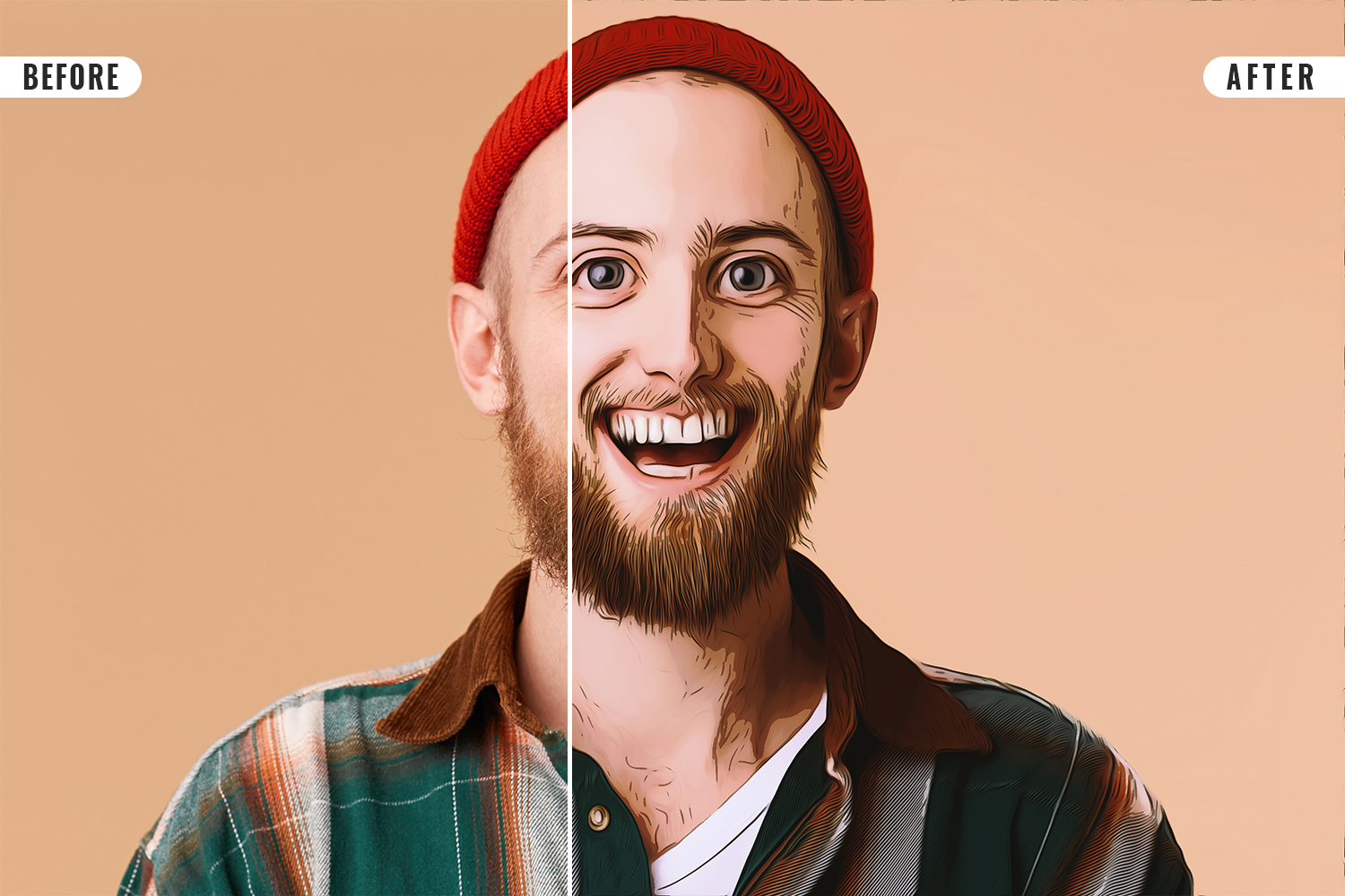 Cartoon Character Photo Effect, Add-ons | GraphicRiver