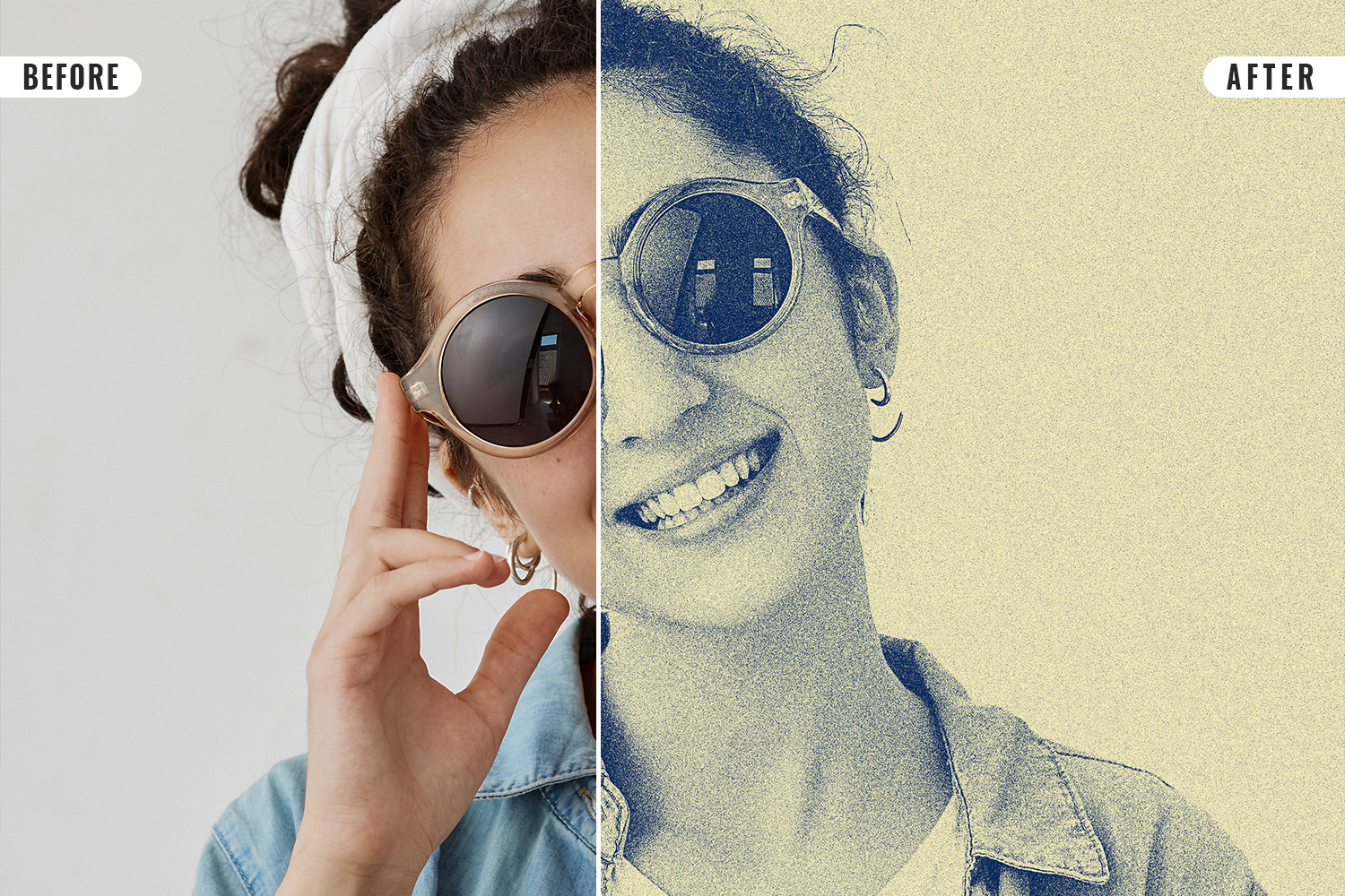 Risograph Photo Effect, Add-ons | GraphicRiver