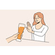 Woman Refuse From Beer, Vectors | GraphicRiver