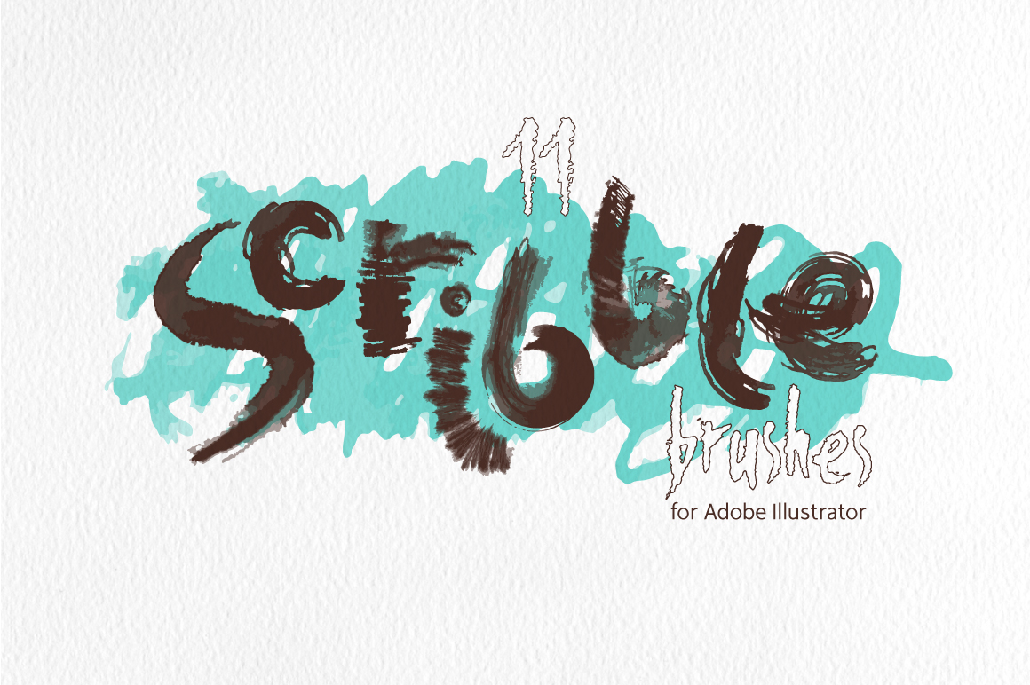 Scribble brushes for Adobe Illustrator, Add-ons | GraphicRiver