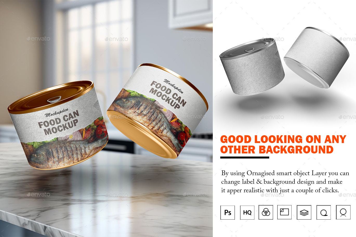 Food Can Mockup Template, Graphics | GraphicRiver