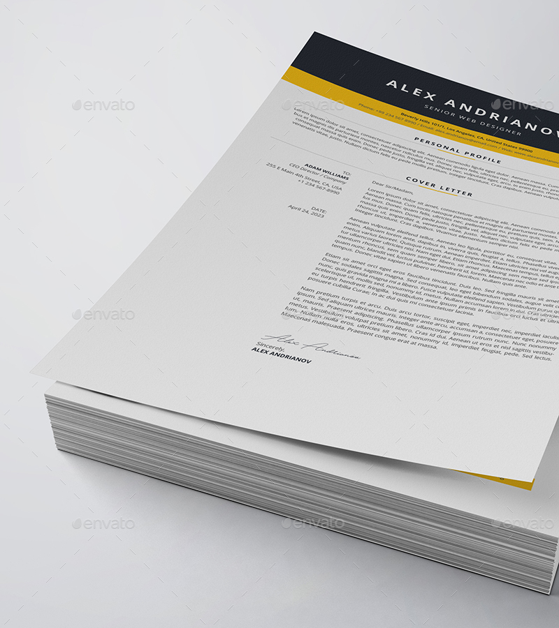 Resume/CV Template, Print Templates | GraphicRiver