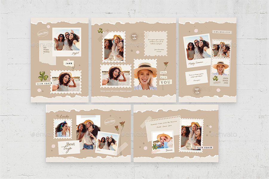 Photo Card Template Set, Print Templates | GraphicRiver
