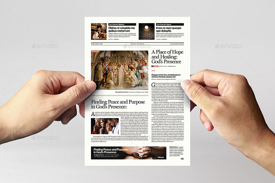Newspaper Newsletter Layout, Print Templates | GraphicRiver