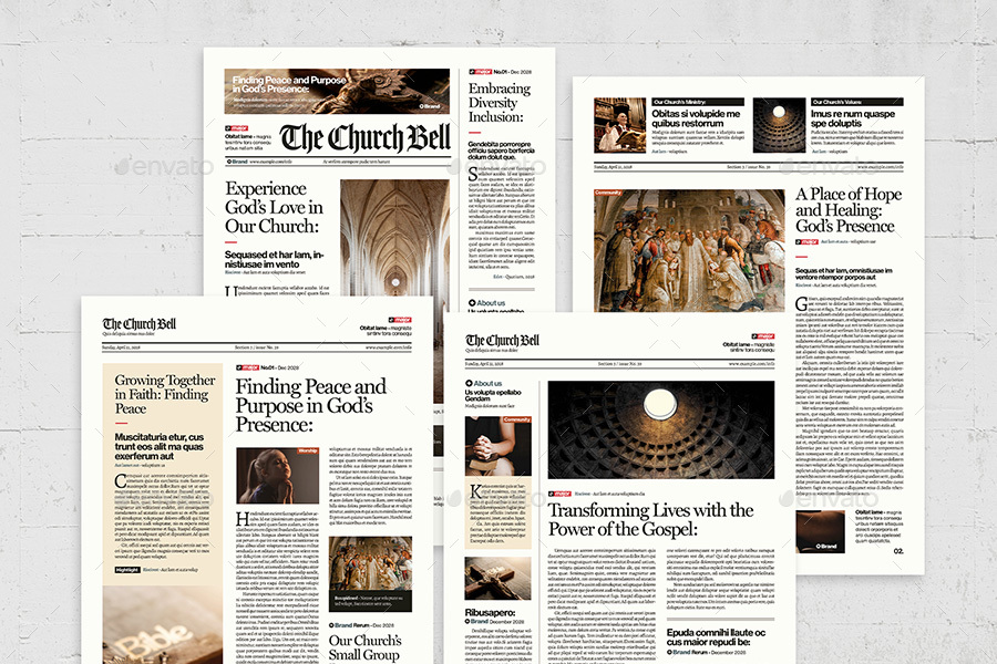 Newspaper Newsletter Layout, Print Templates | GraphicRiver