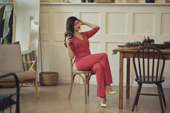 Sad Glamorous Woman Having No Fun at Party. Stock Photo by yavdat ...