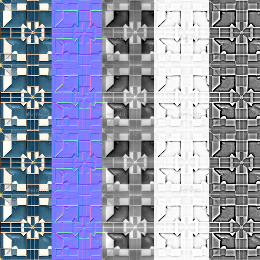 Decorative Art Deco Tiles Seamless Texture by Lucky_Fingers | 3DOcean